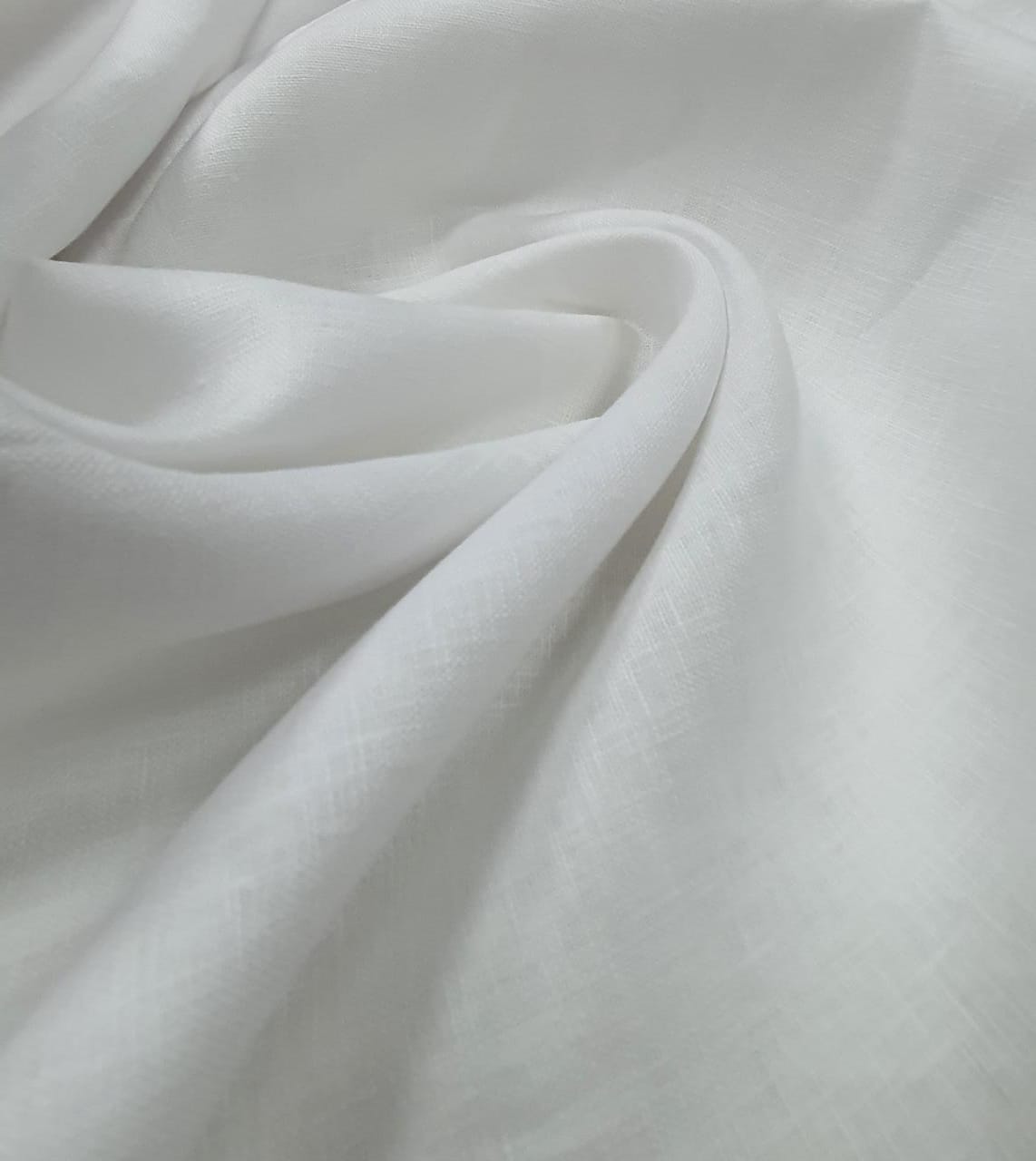 Linho Puro Branco - Só Tecidos - Todo site em 12x sem Juros!!