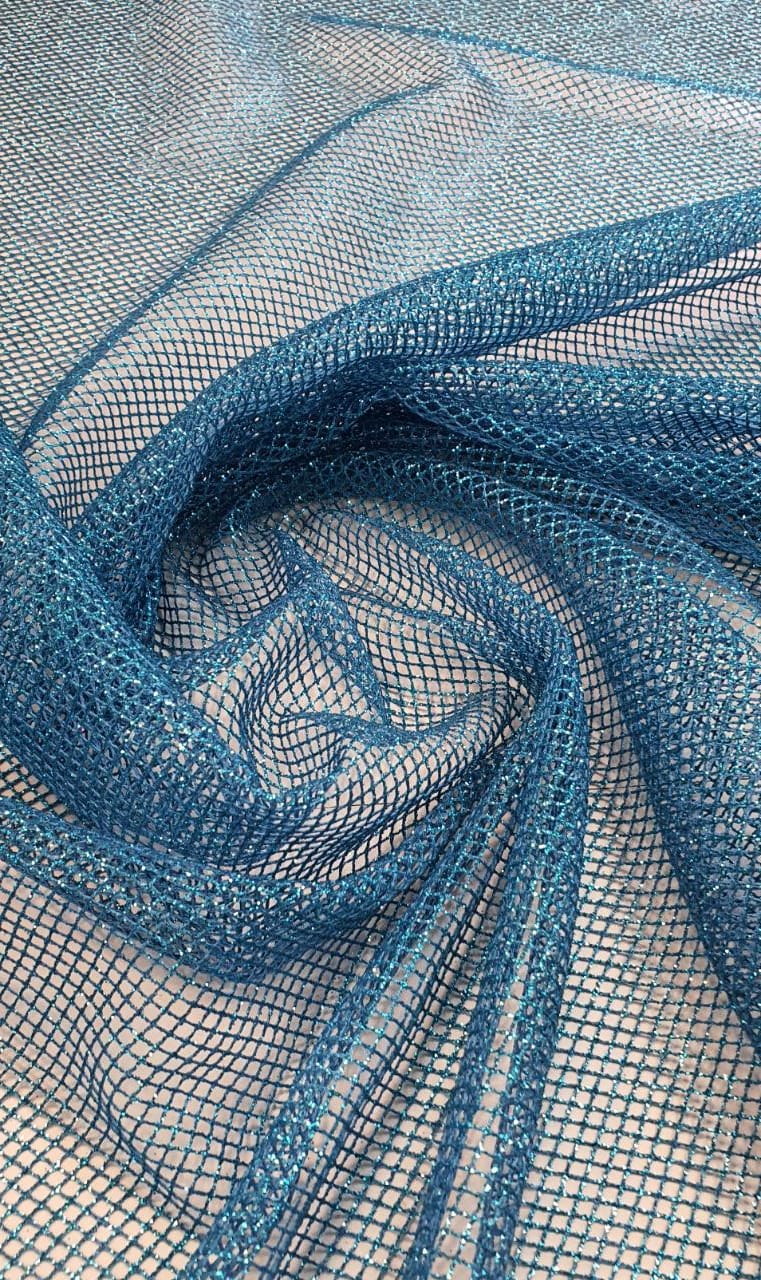 Tela Com Glitter Premium Azul Turquesa - Só Tecidos - Todo site em 12x ...
