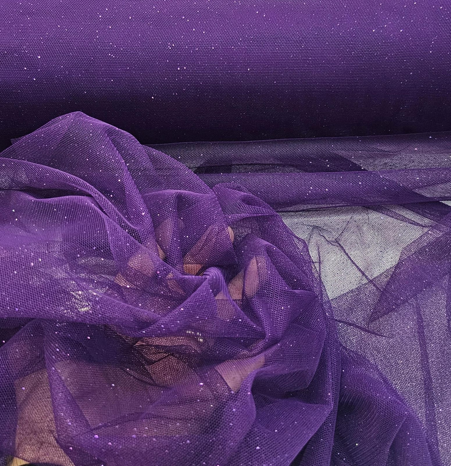 Tule com Glitter Fantasy Roxo Escuro - Só Tecidos - Todo site em 12x ...