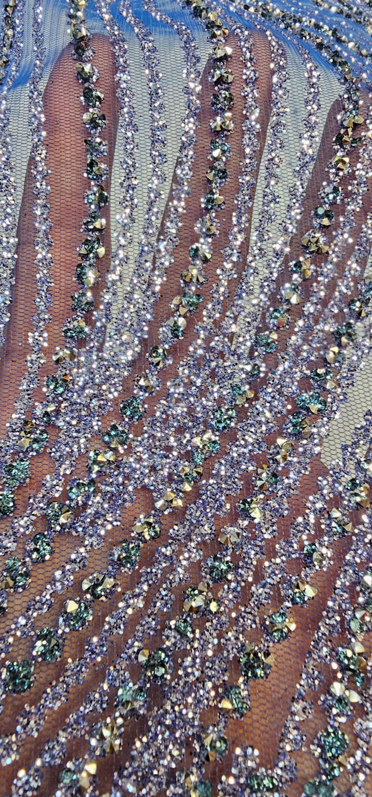 Tule com Glitter Diamond Wave Azul Royal - SóTecidos - Todo site em 12x ...